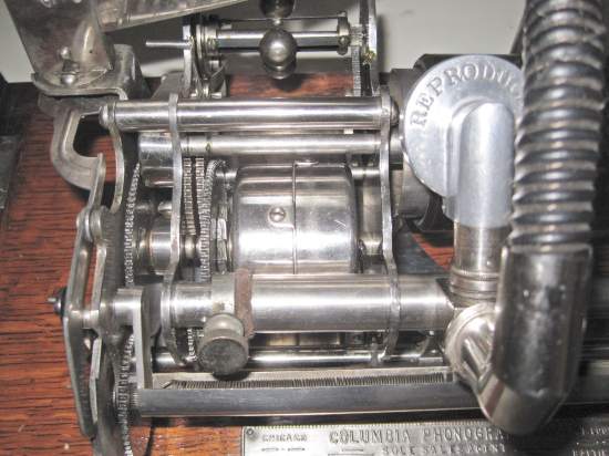 With its original curved glass cover open, we may begin toappreciate ...